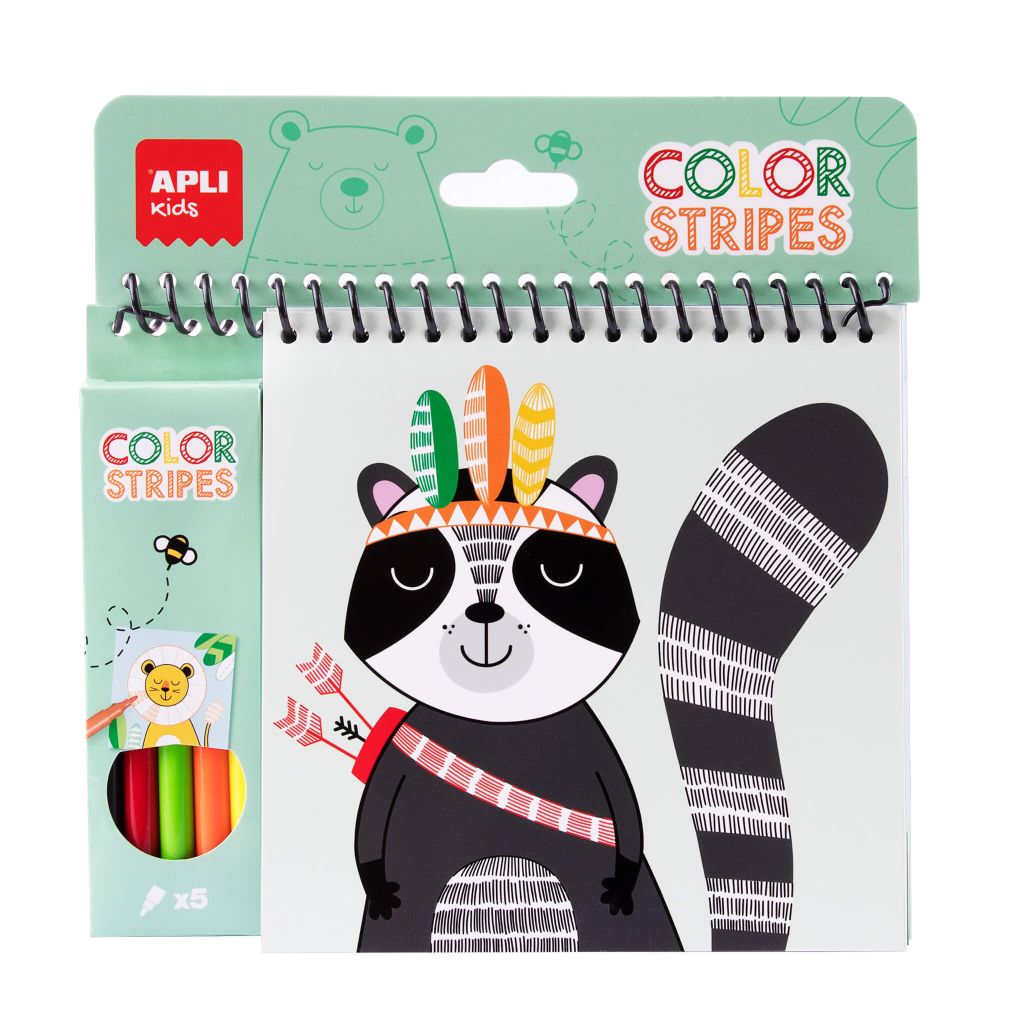 Bojanka color stripes s 5 flomastera - Klinci.hr